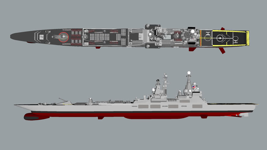 AMERICAN+NAVY+FUTURE+ADVANCED+NUCLEAR+HEAVY+CRUISER+CLASS+DISTRACTOR | 3D Warehouse