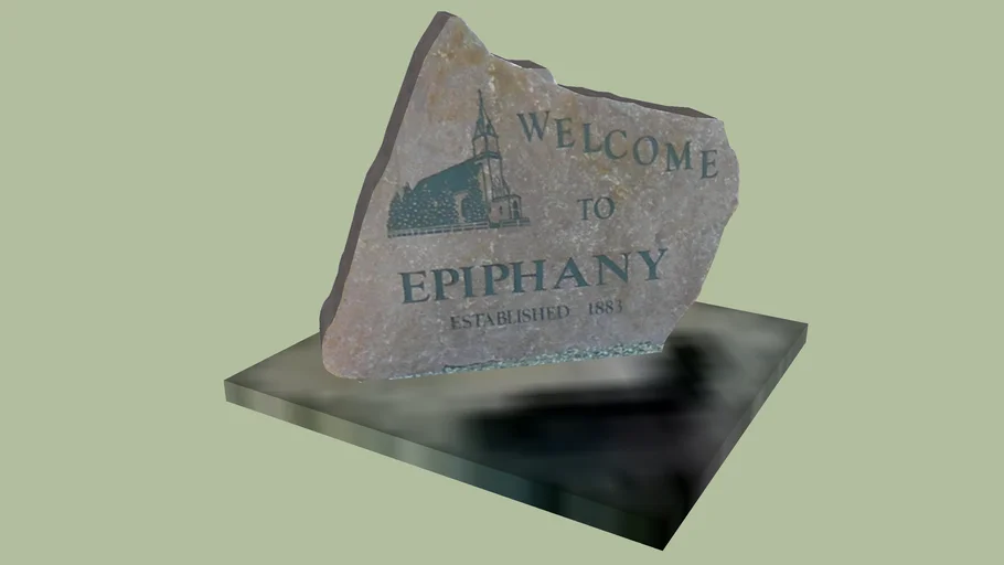 Welcome Sign Epiphany, South Dakota | 3D Warehouse