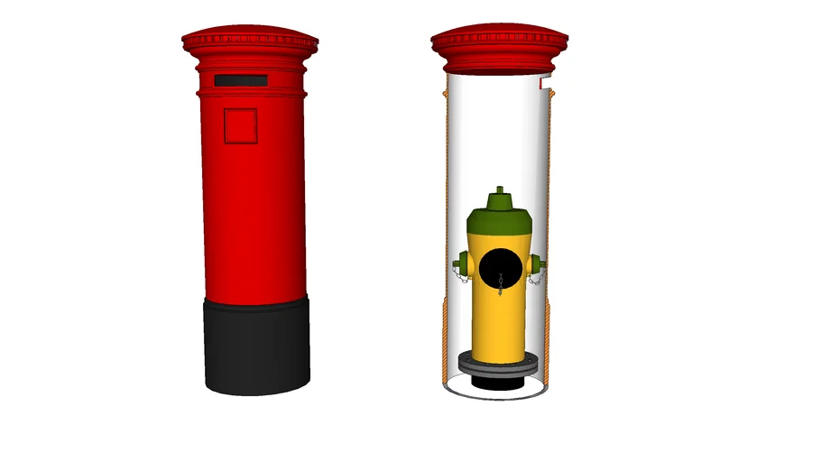 UK Postbox Cover | 3D Warehouse
