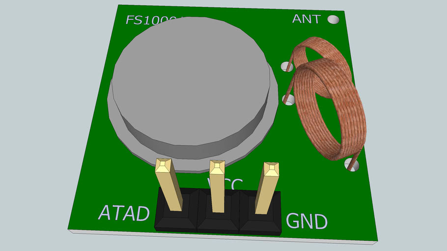 433Mhz RF Transmitter FS1000A | 3D Warehouse