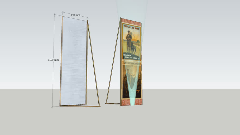 Advertisement stand | 3D Warehouse