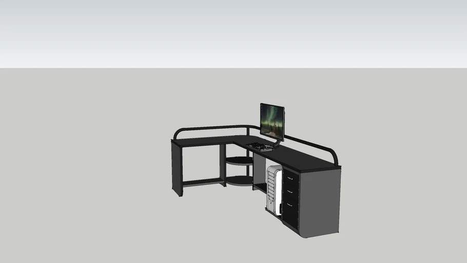 Computer desk | 3D Warehouse