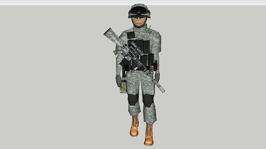 soldiers army u.s.a. | 3D Warehouse
