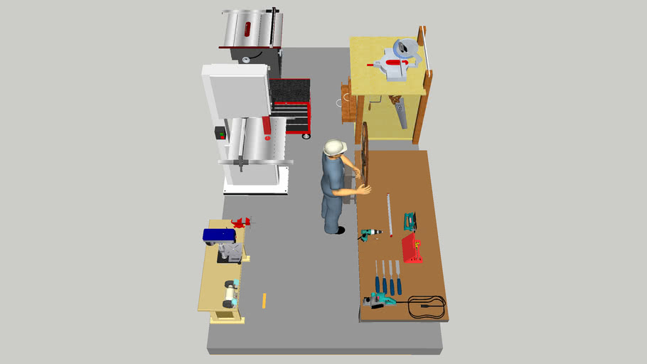 Workshop with tools | 3D Warehouse