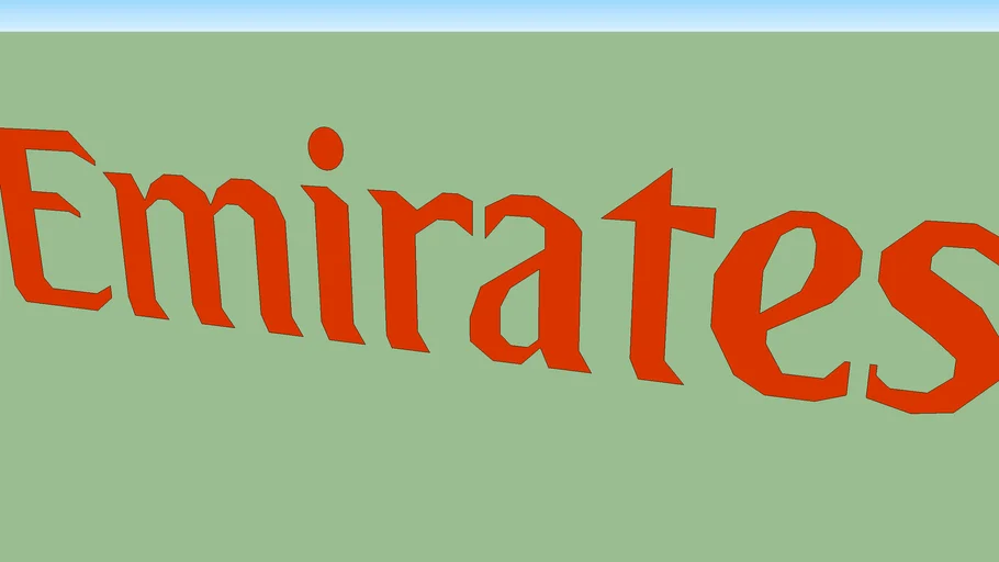 Emirates Logo | 3D Warehouse