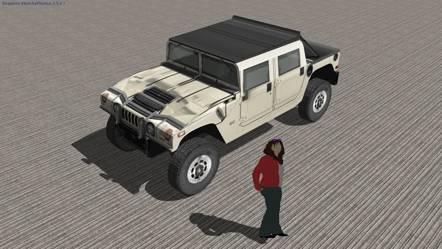 3d car hummer sketchyphysics | 3D Warehouse