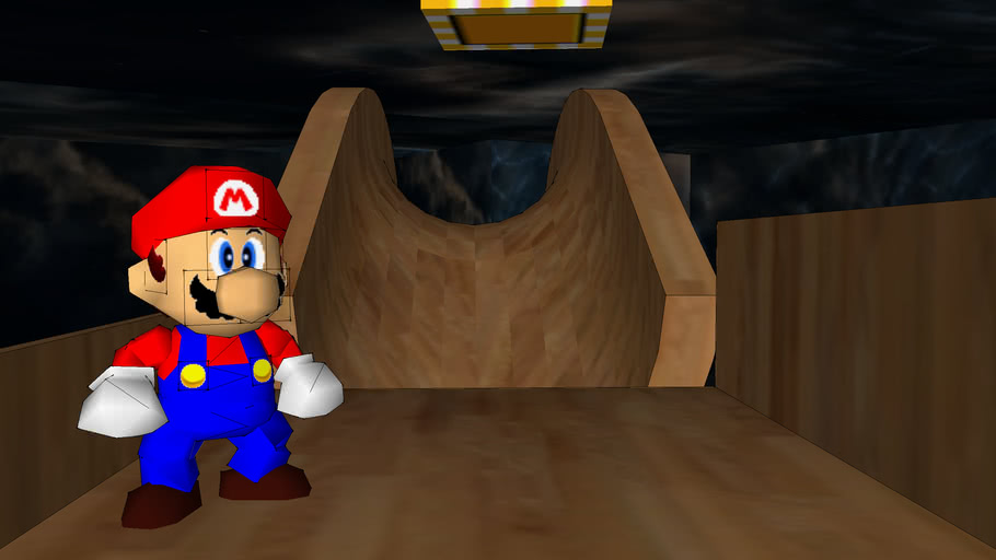 Super Mario 64 hack: secret star slide. | 3D Warehouse