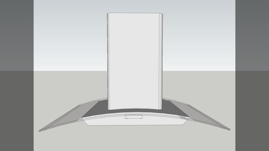 Prato Curved Glass Range Hood | 3D Warehouse
