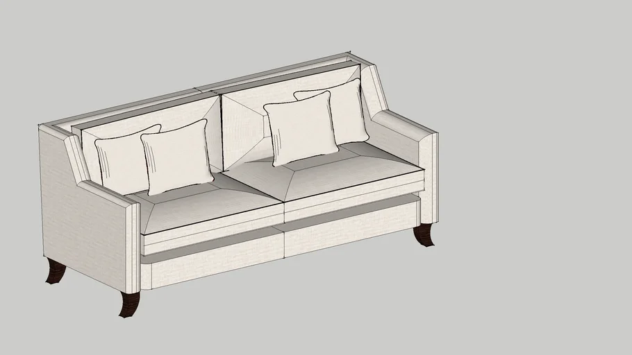 Sofa retro classic | 3D Warehouse