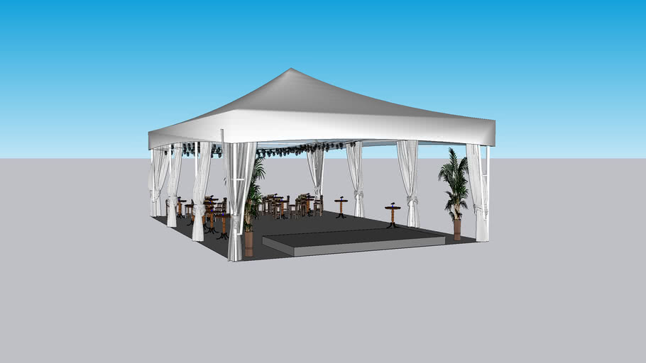 Tenda 15 x 10 | 3D Warehouse