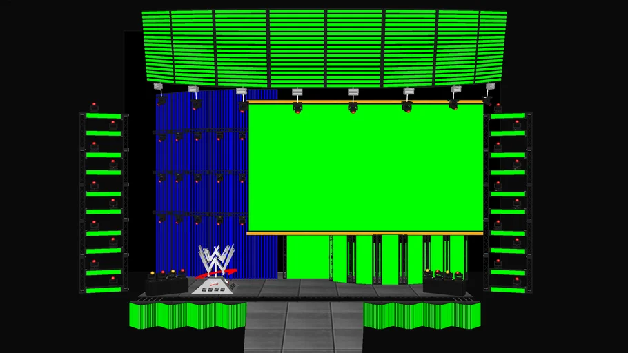 WWE-RAW STAGE EPISODE 1000 | 3D Warehouse