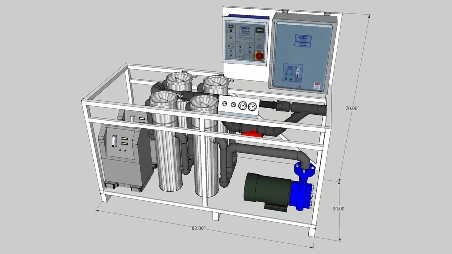 ozone recirc filtration system | 3D Warehouse