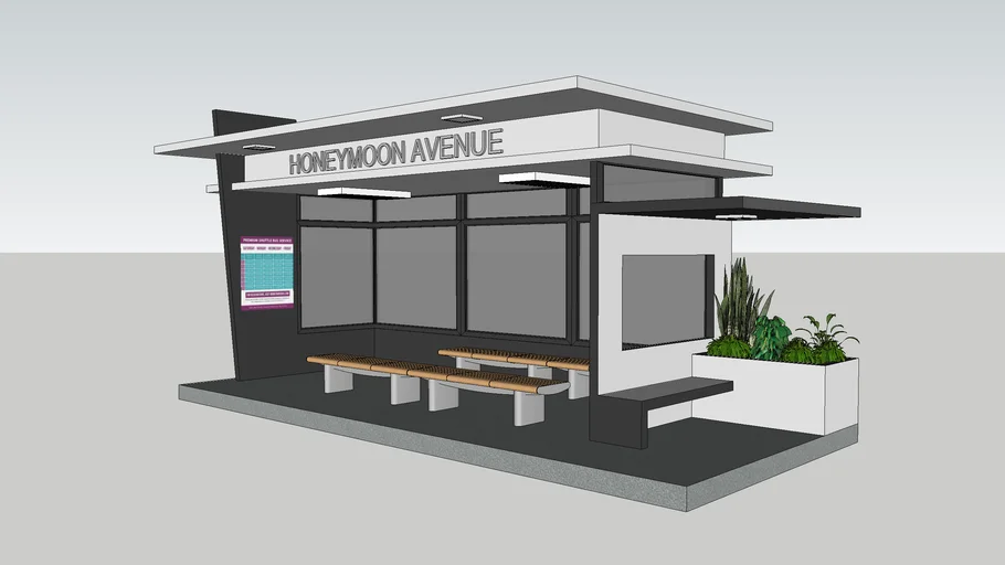 Germanotta Bus Stop | 3D Warehouse