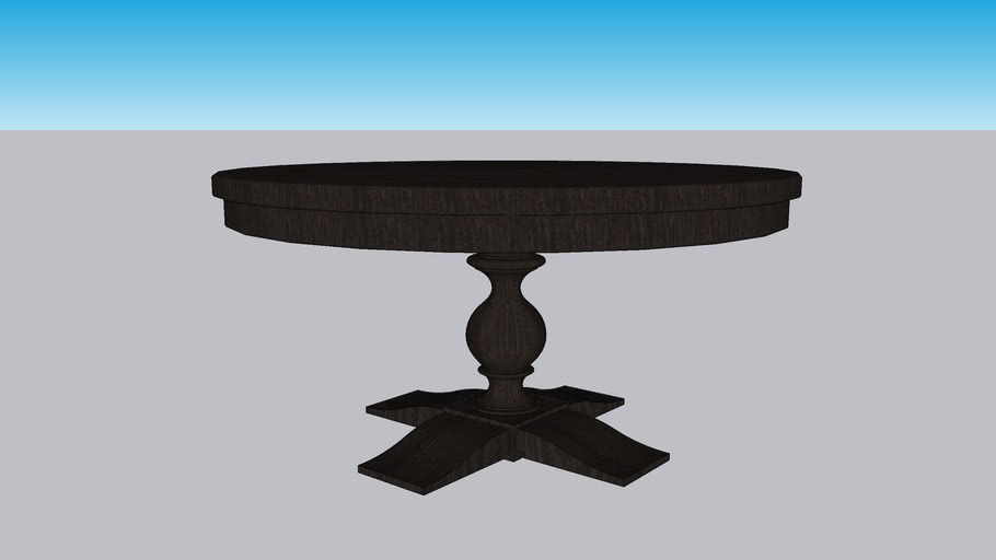 Priory Round Dining Table | 3D Warehouse