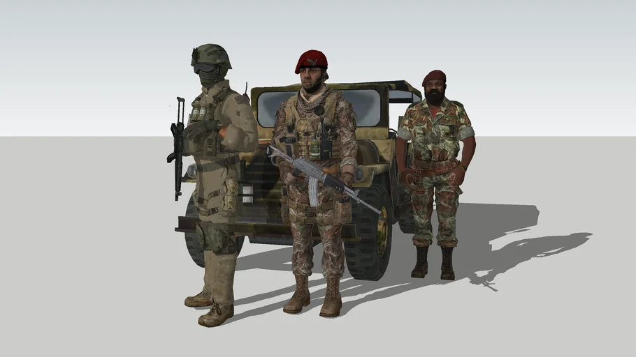 US Army Ford M151 MUTT 'Iguana' General Purpose Vehicle Set 01 | 3D Warehouse