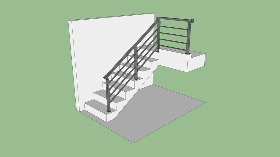 Railing Tangga | 3D Warehouse