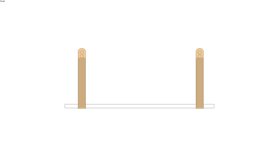 Shelf with Leather Strap | 3D Warehouse