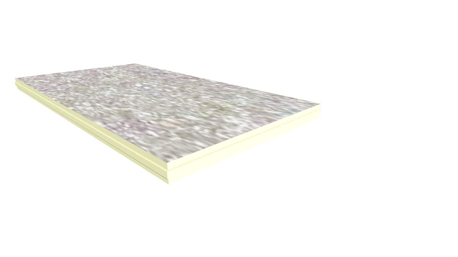 Insulated PIR panel with bitumen | 3D Warehouse