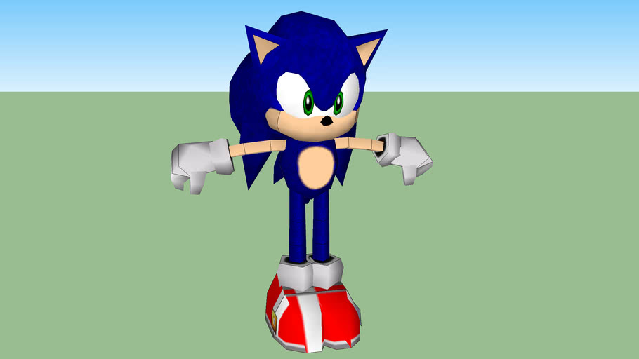 Sonic Adventure DX: Director's Cut - Sonic (Dreamcast Model) | 3D Warehouse