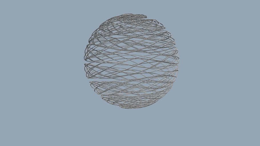 Spiral Wire Mesh Sphere 2 | 3D Warehouse
