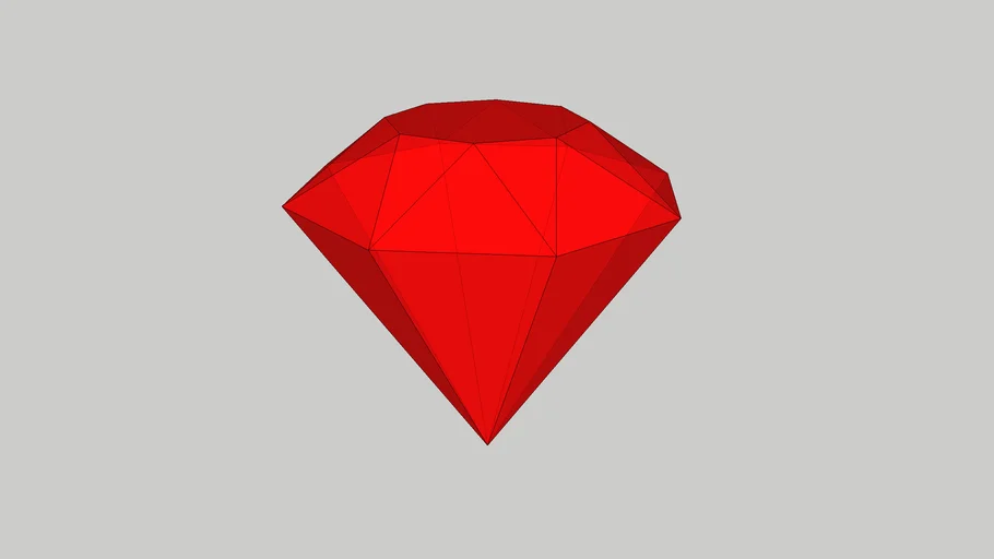 Ruby Red Gemstone | 3D Warehouse