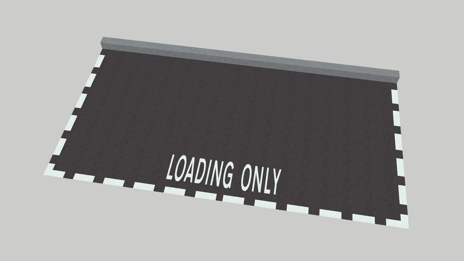 Loading Bay Road Marking | 3D Warehouse