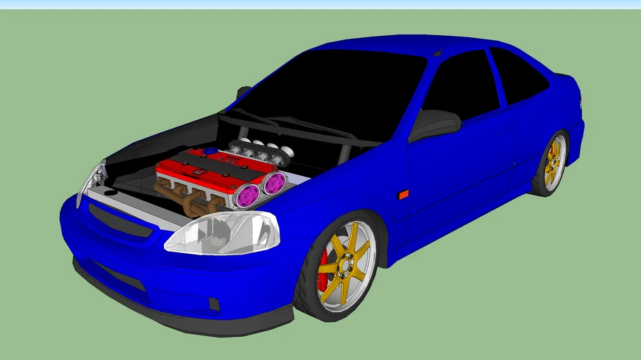 1999 Honda Civic SI | 3D Warehouse