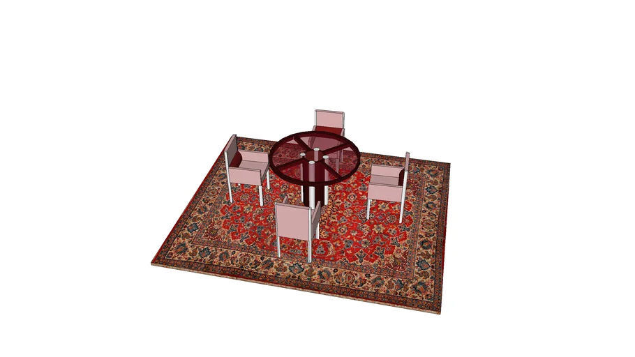 circular dining table | 3D Warehouse