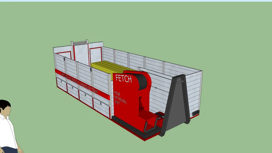 Hose Layer & Retrevial Unit Demountable Pod | 3D Warehouse