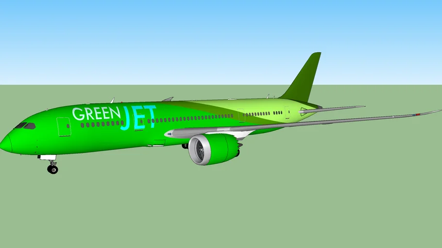 Green Jet (2018 F]) Boeing 787-8 | 3D Warehouse