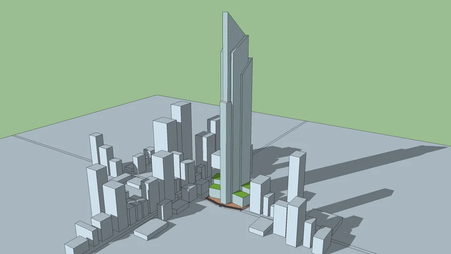 Skyscraper Design 01 -Supertall Building - 500m+ | 3D Warehouse