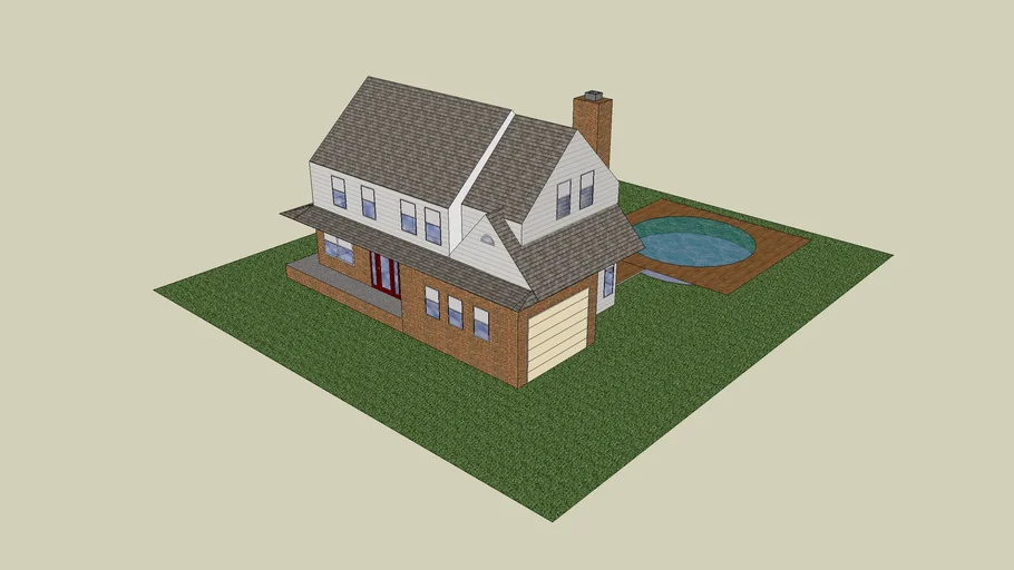 Colonial style House | 3D Warehouse