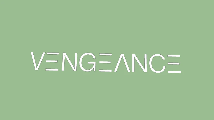 Vengeance Font | 3D Warehouse