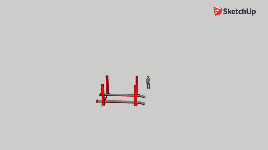 Copy of 4 Post Car Lift | 3D Warehouse