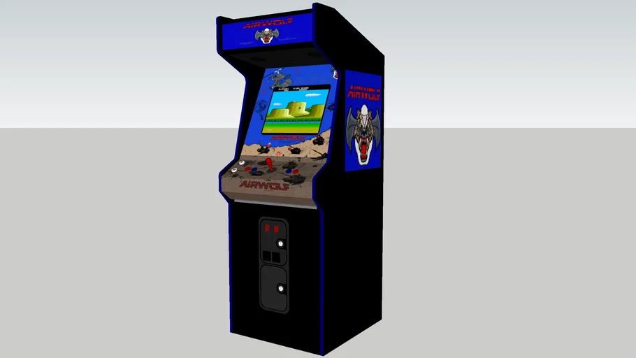 Airwolf arcade game | 3D Warehouse