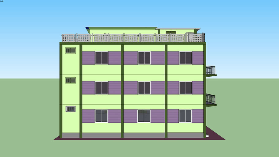 3 stories RCC building | 3D Warehouse