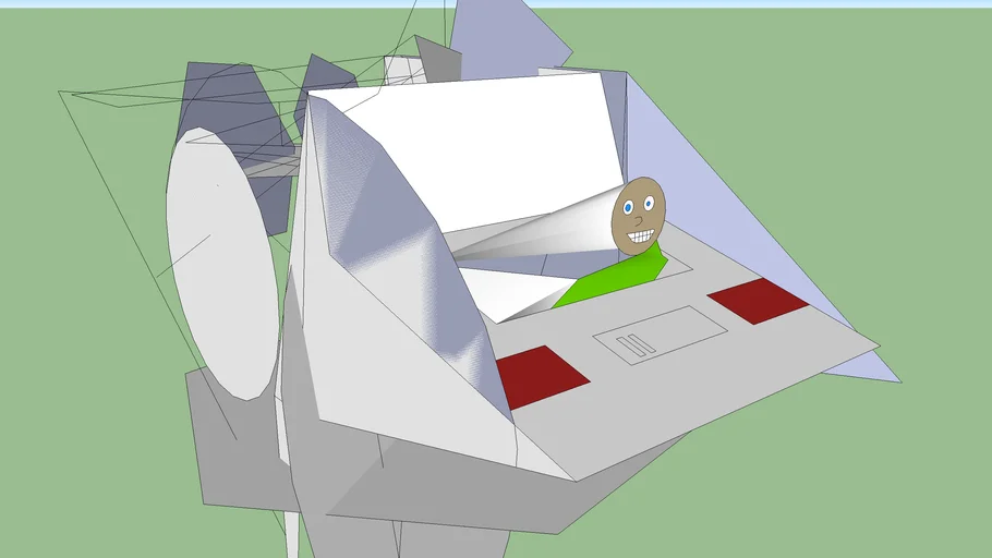 random van after a car crash | 3D Warehouse