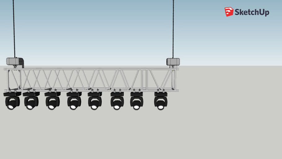 rigging light under led screen | 3D Warehouse