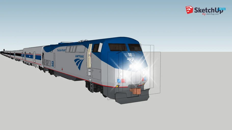 amtrak train from baltimore to silver spring,maryland | 3D Warehouse