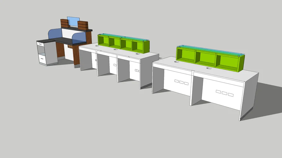 Counter and Work Desk | 3D Warehouse