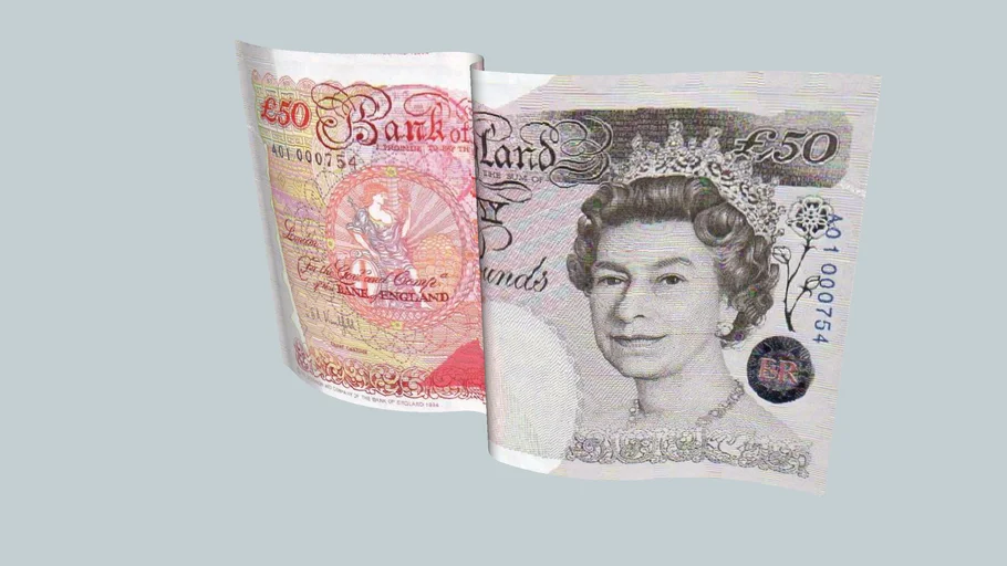 English 'Fifty Pound Note' .... 1995 | 3D Warehouse