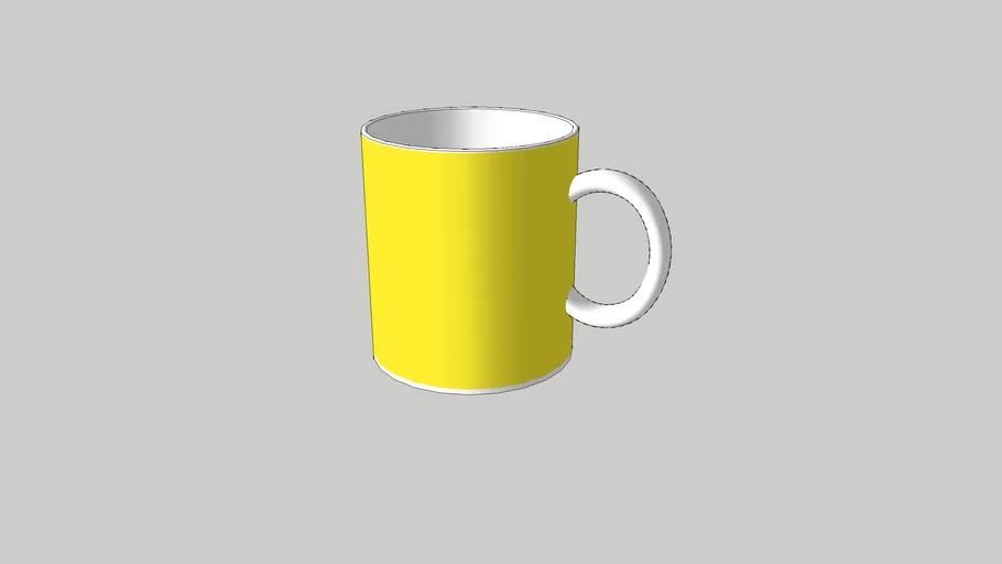 Yellow Coffee Mug | 3D Warehouse