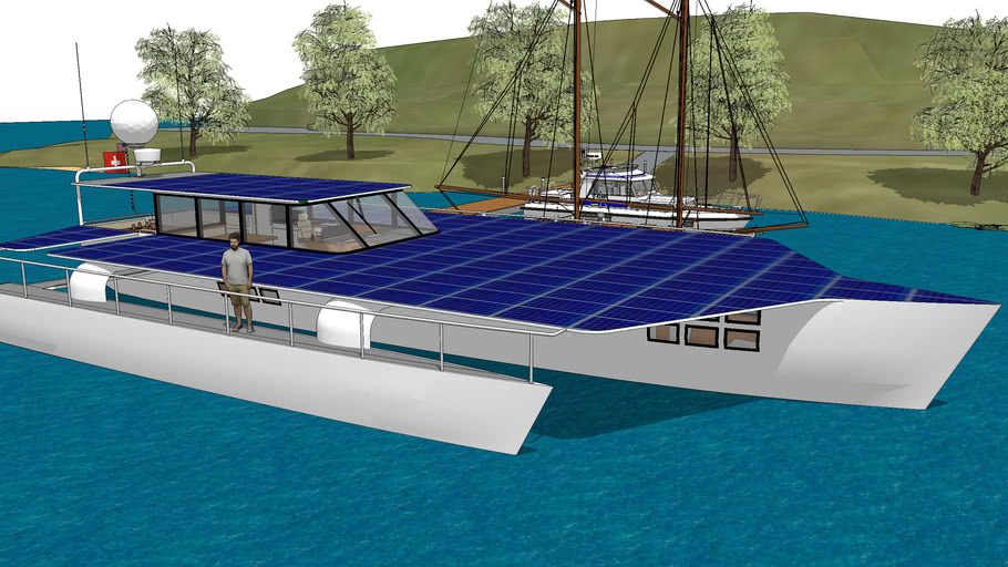 22m solar family trimaran V13 - Detailed interior | 3D Warehouse