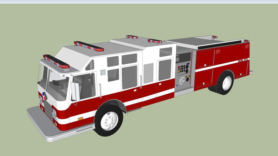 Pierce Fire Engine | 3D Warehouse