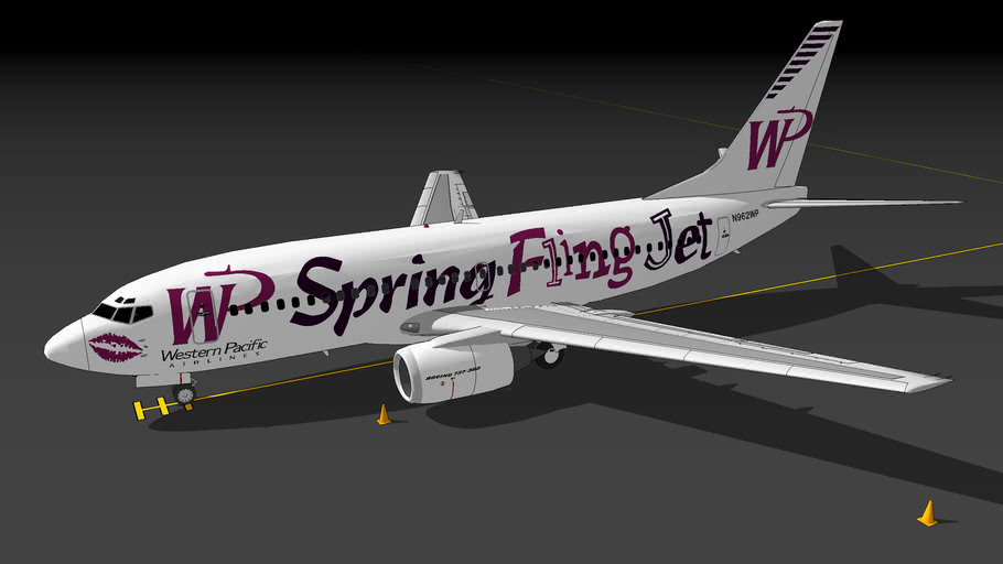 Western Pacific Airlines 737-3Y0 'Spring Fling Jet' (1996) | 3D Warehouse