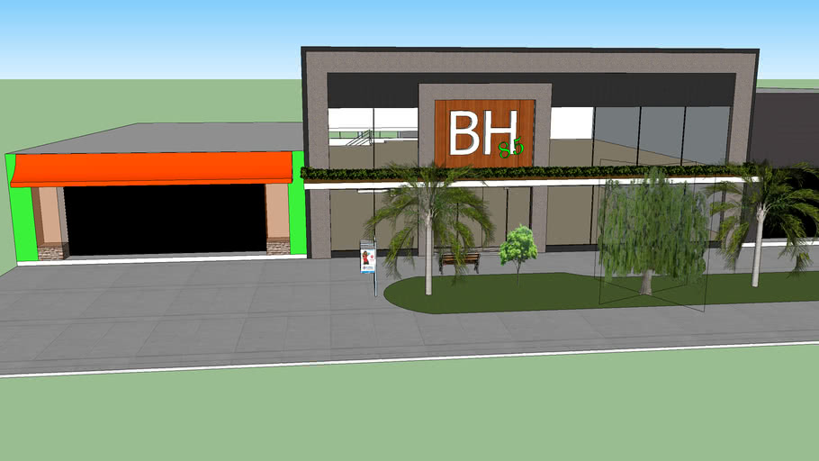 fachada comercial | 3D Warehouse