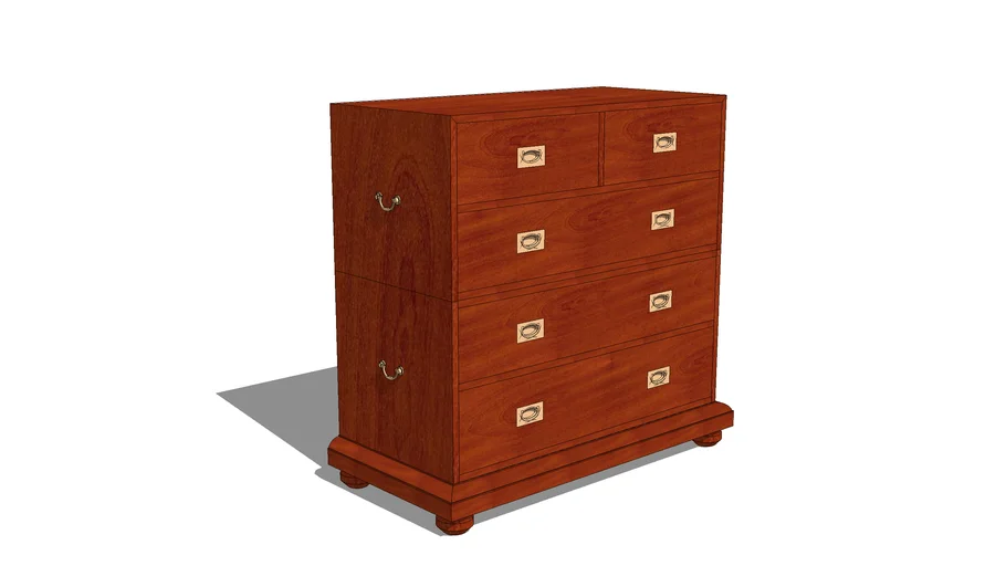 Chest in teak | 3D Warehouse