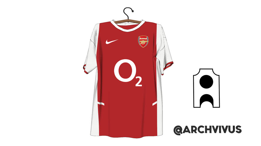 Camisa Futebol Arsenal FC | 3D Warehouse