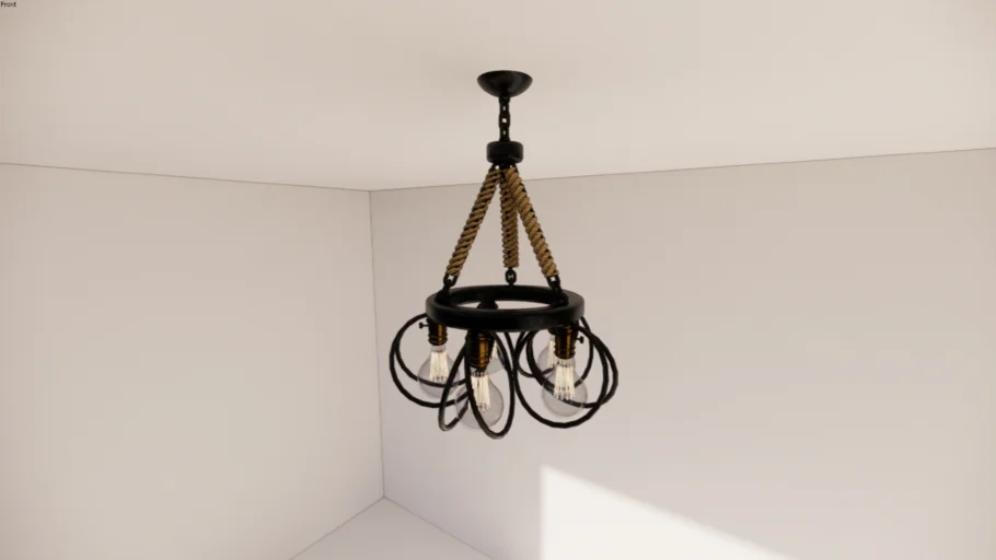 edison bulb chandelier | 3D Warehouse