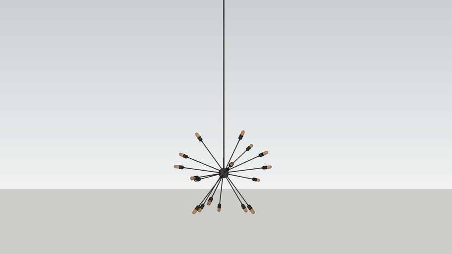 Sputnik Chandelier | 3D Warehouse